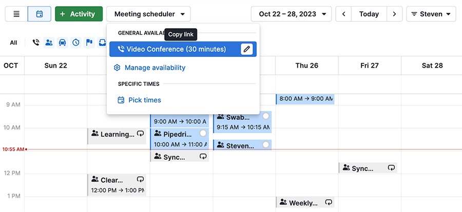 Scheduler - Knowledge Base | Pipedrive